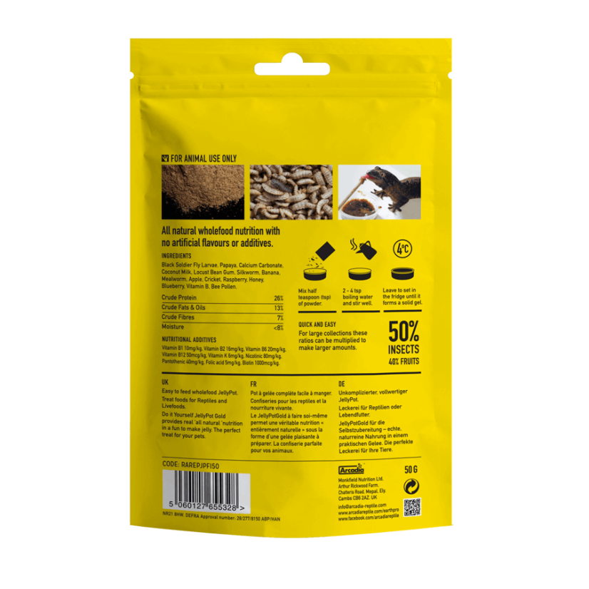 Arcadia EarthPro Gold Fruity Insect 50 g :: Geckonia