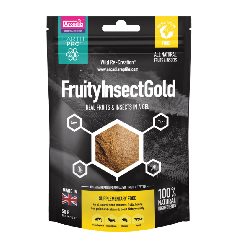 Arcadia EarthPro Gold Fruity Insect 50 g :: Geckonia